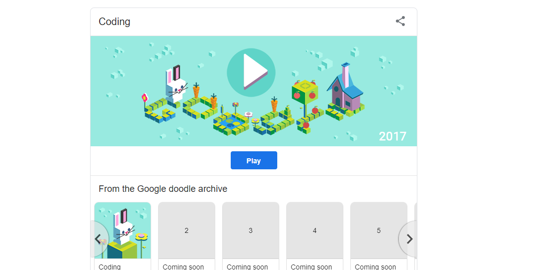 Google Doodle Hadirkan Coding | Pemmzchannel
