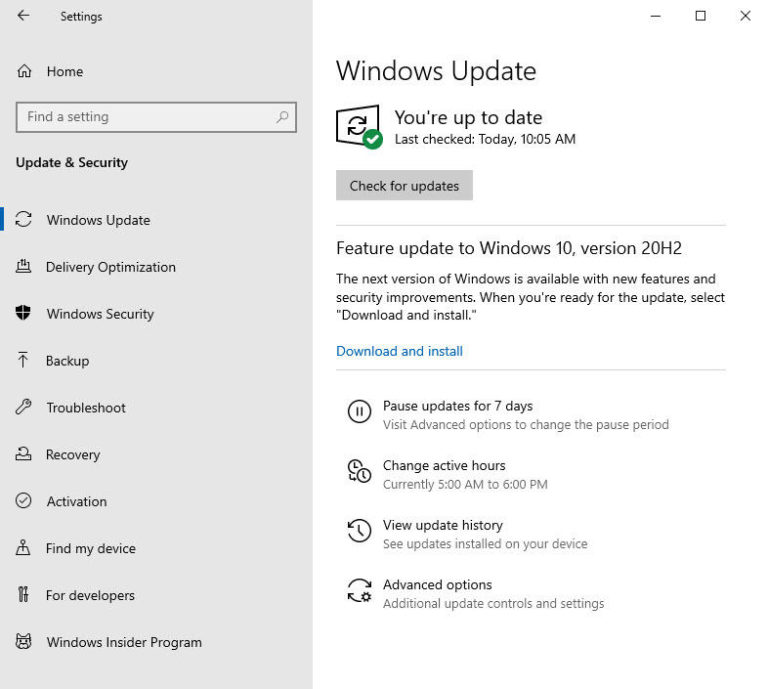 windows update 20h2 | Pemmzchannel