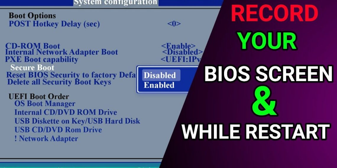 Begini Cara Screen Record Laptop Saat di BIOS! | Pemmzchannel