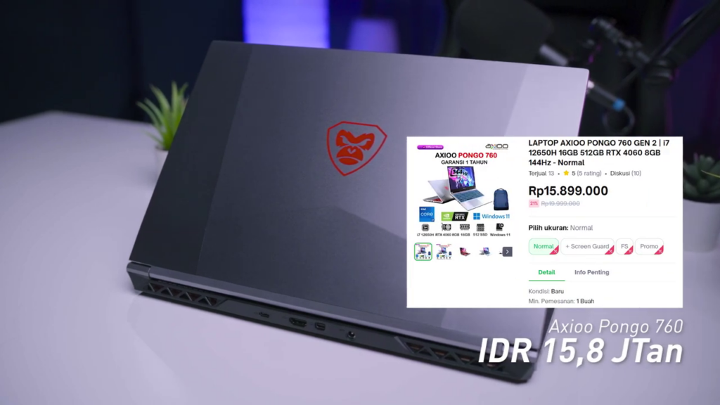 Review Axioo Pongo 760! | Laptop Gaming 15 Jutaan Yang Ideal ...