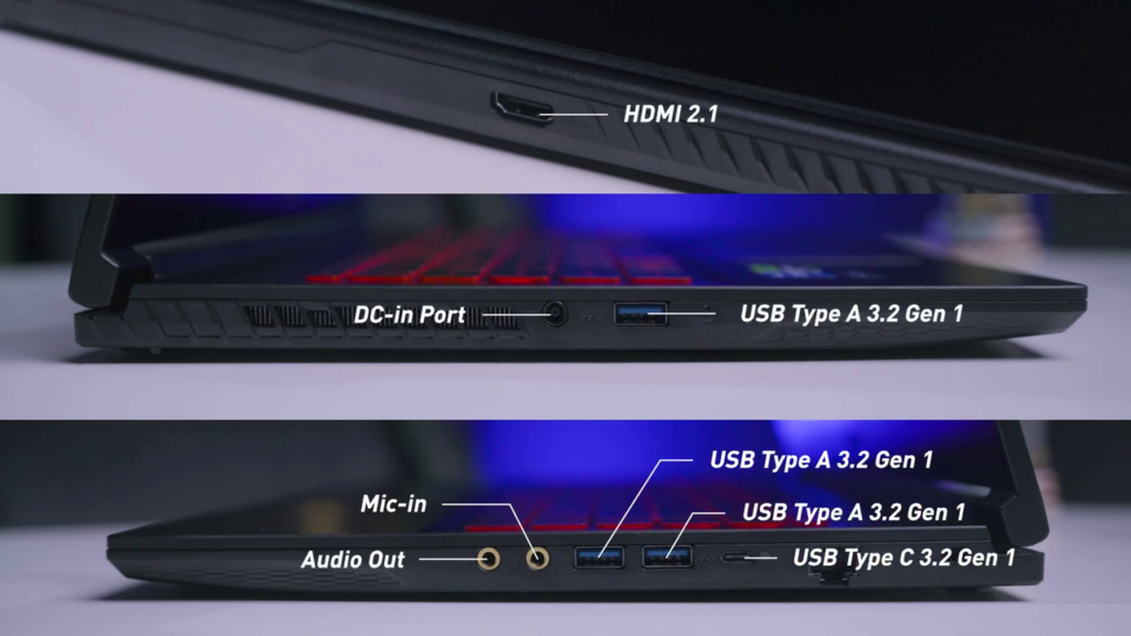 Konektivitas dan I/O Port MSI GF63 Thin 12UCX | Pemmzchannel